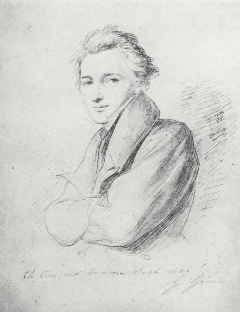 Heinrich Heine - 1829 - Porträt von Wilhelm Hensel - Anderes.Berlin