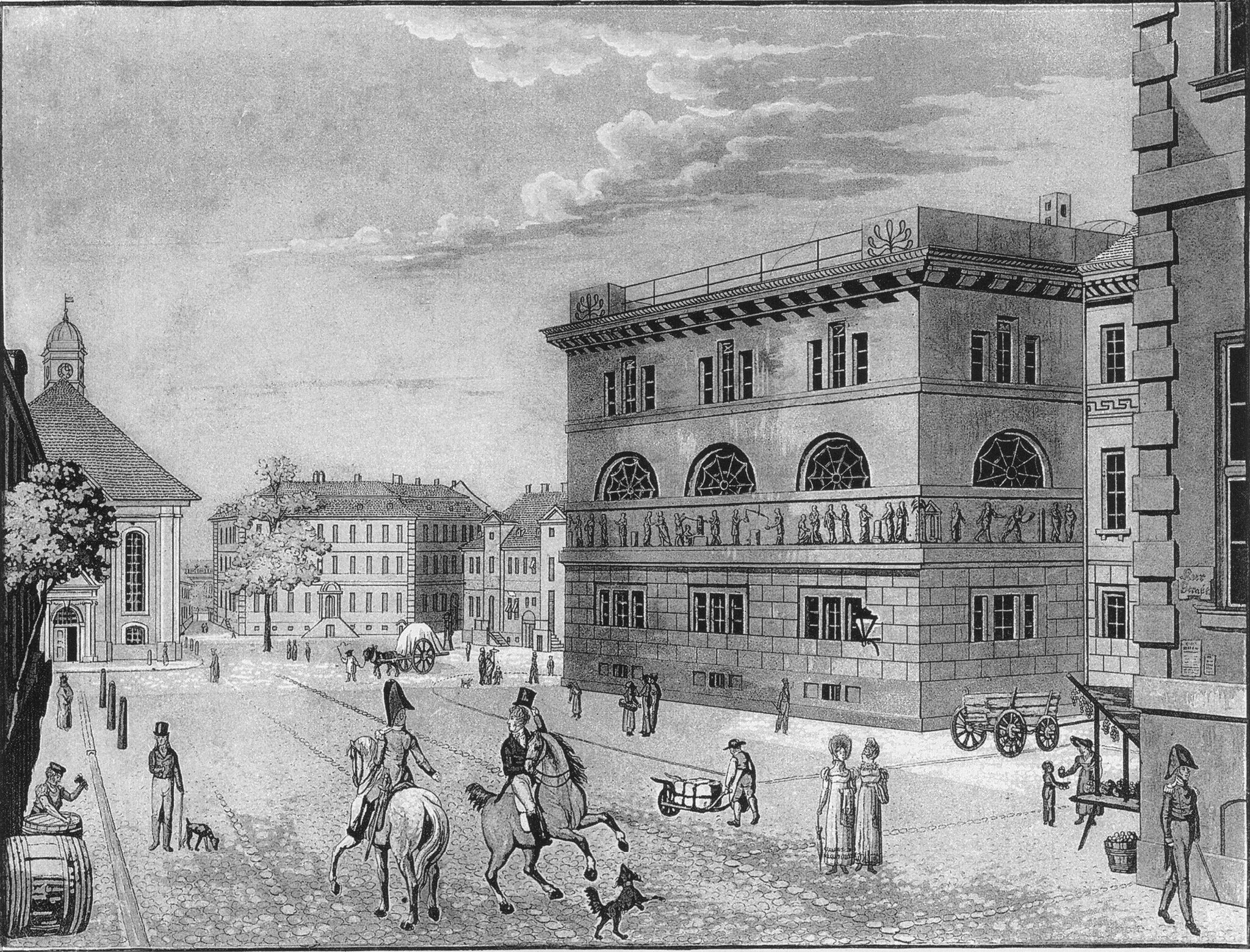 Werderscher Markt - 1810 (ca.) - Friedrich August Calau - Anderes.Berlin