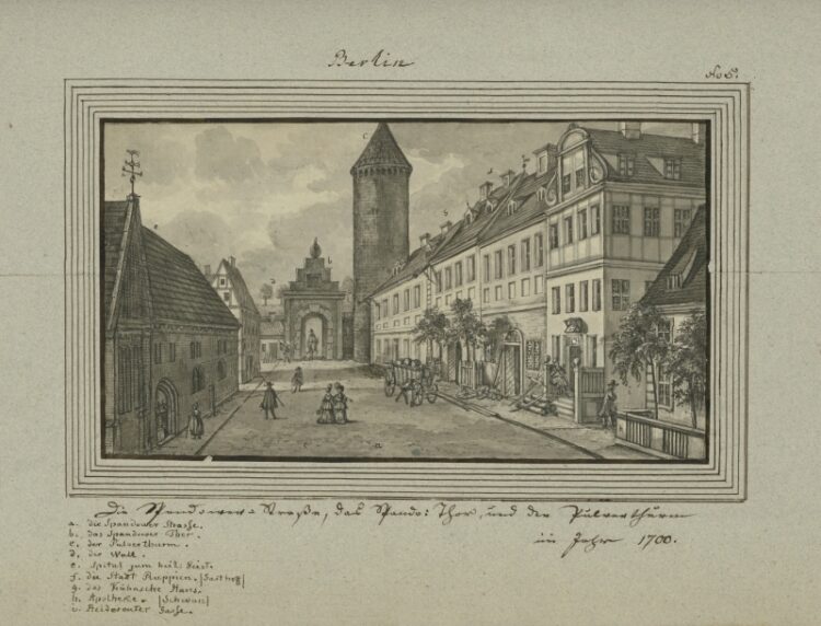Spandauer Straße - 1700 - Spandauer Straße, Spandauer Tor und ...